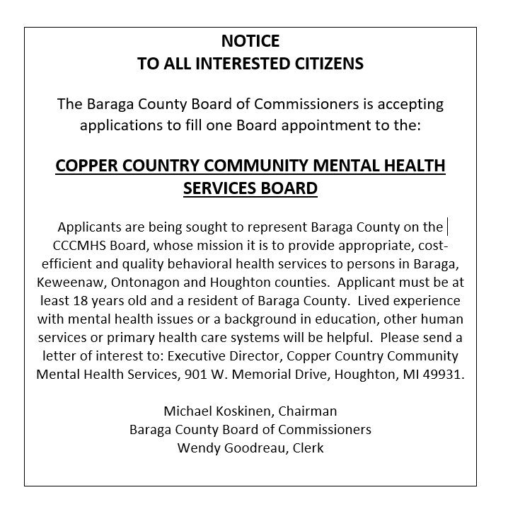 Copper Country Community Mental Health | Serving Baraga, Houghton ...